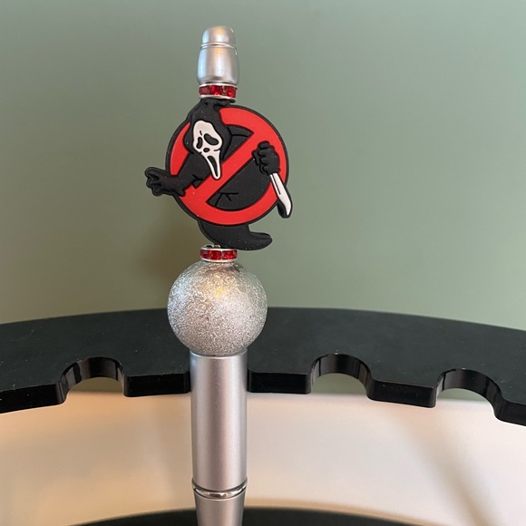 Hand Crafted | Holiday | Halloween Artisan Design Beaded Pen Scream ...